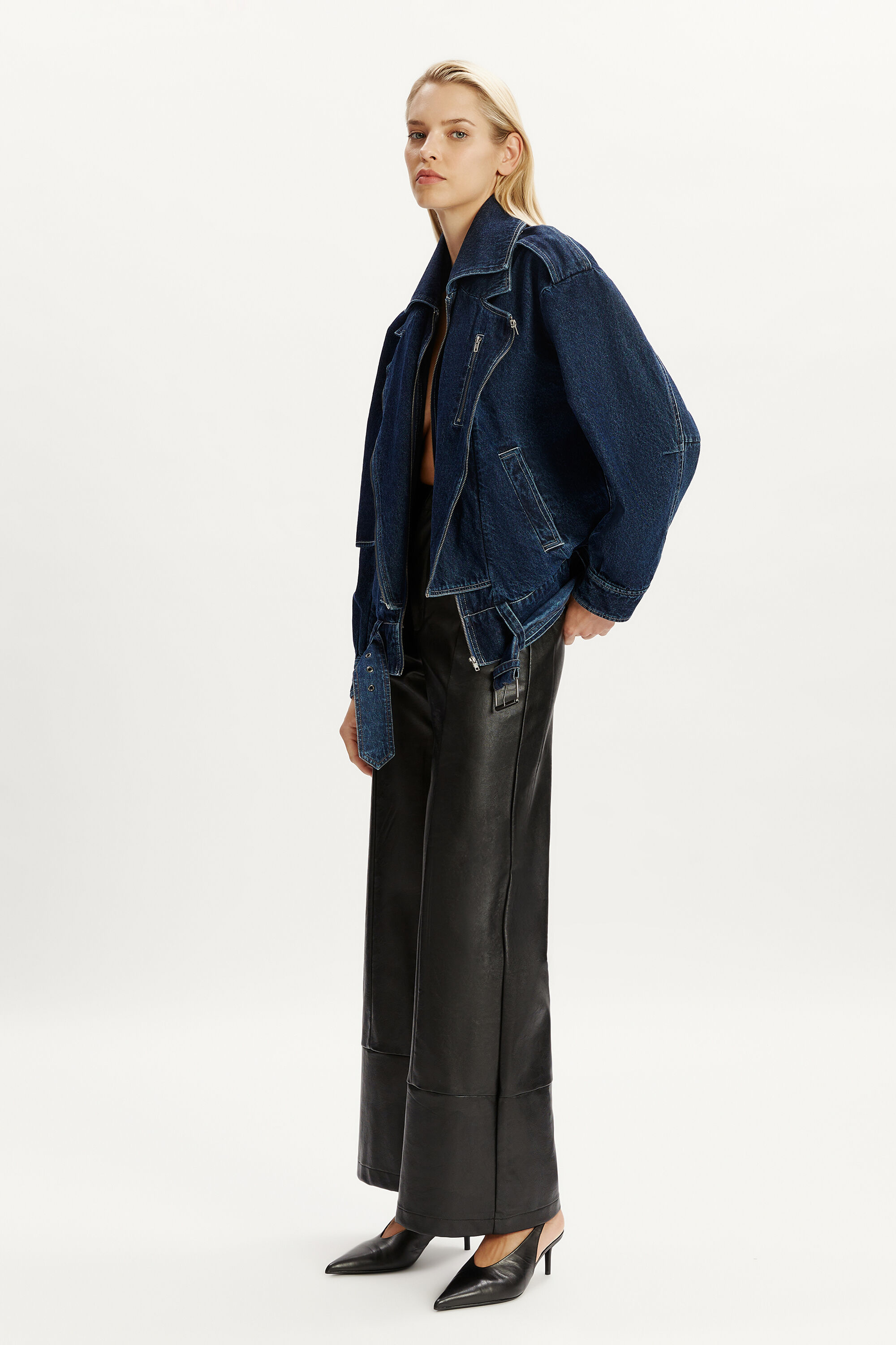 Kavi Oversized Denim Jacket In Dark Denim | Bardot Kavi Oversized Denim Jacket In Dark Denim | Bardot