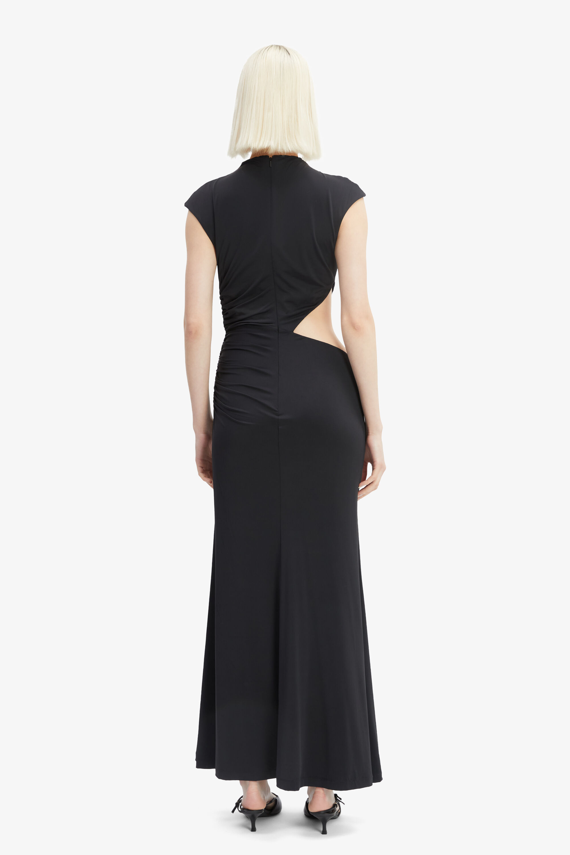 Emery Cut Out Maxi Dress In Black | Bardot