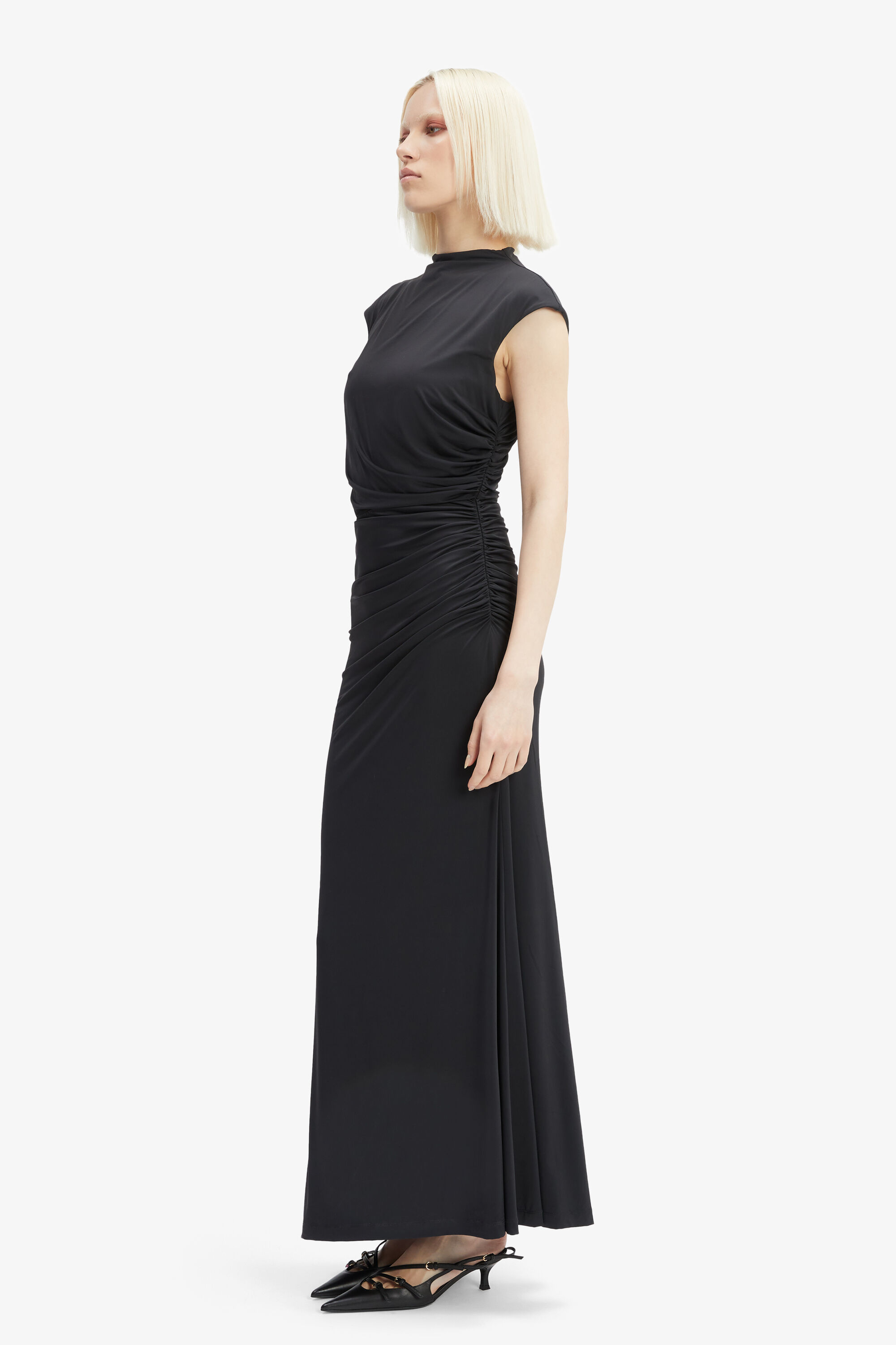 Emery Cut Out Maxi Dress In Black | Bardot