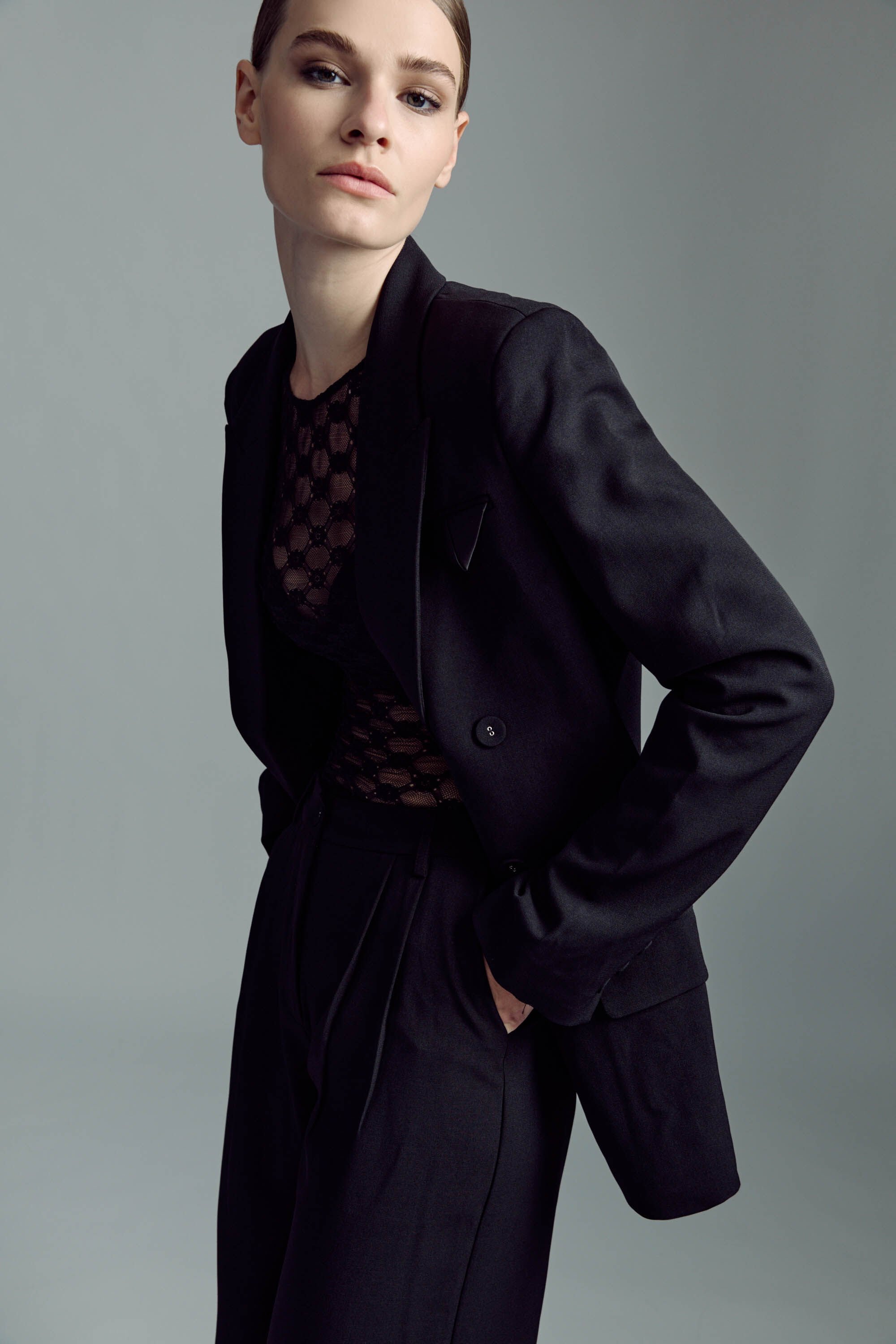 Sloane Classic Blazer In Black | Bardot